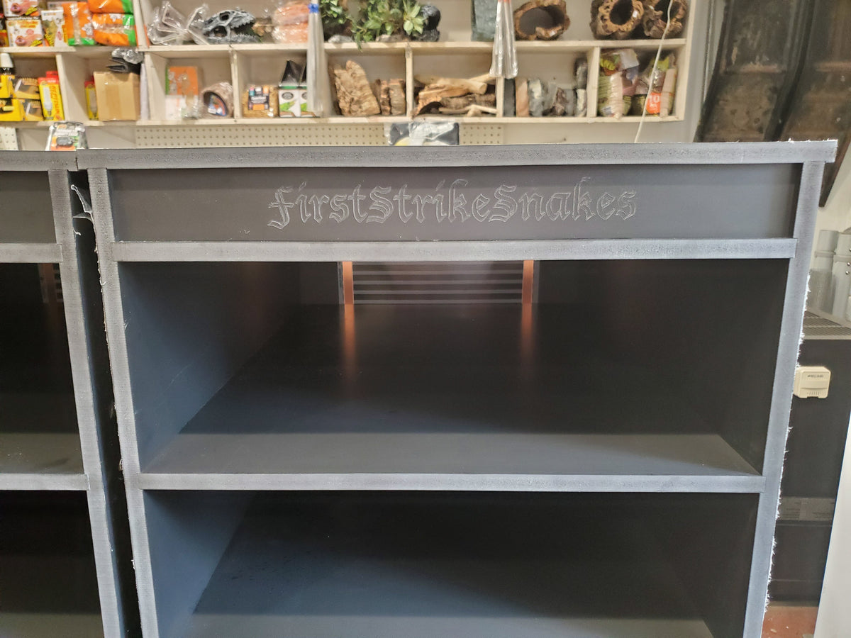 7 bin 28qt Adult Snake Rack – FirstStrike Reptile Supplies