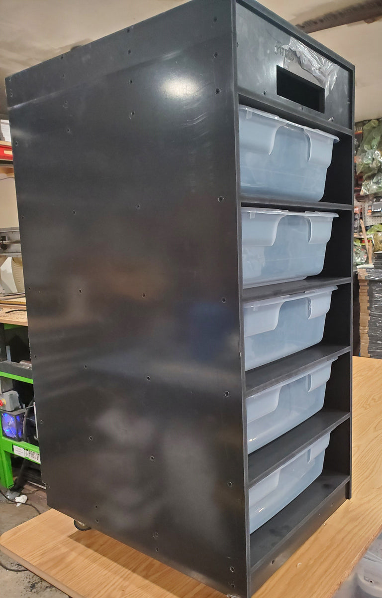 5 Bin 28qt Rack System – FirstStrike Reptile Supplies