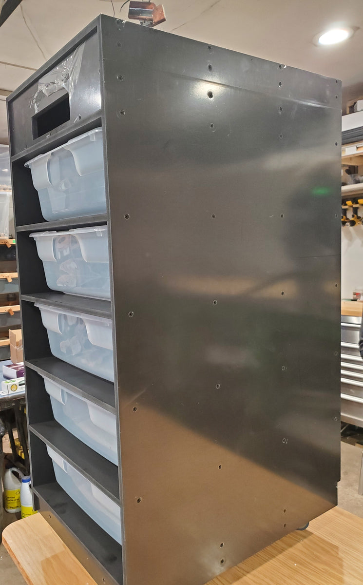 5 Bin 28qt Rack System – FirstStrike Reptile Supplies